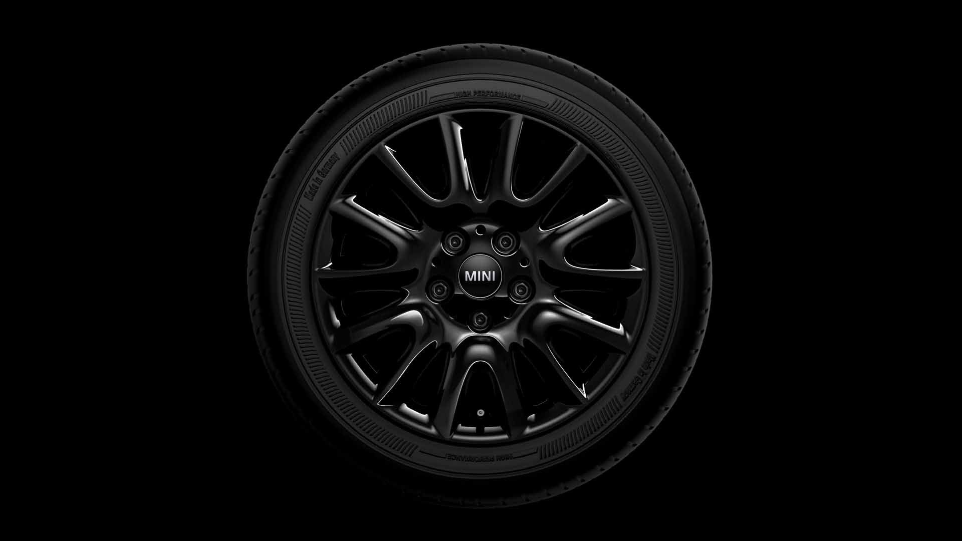 MINI light alloy wheel Victory Spoke 495 in Jet Black