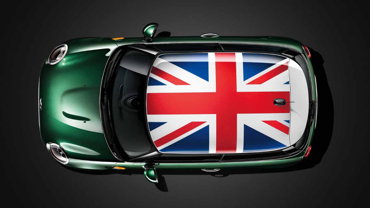 MINI roof graphic, Union Jack